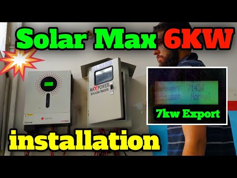 Solar Max 6Kw 2024 New Inverter | Solar Max 6kw Hybrid installation ...