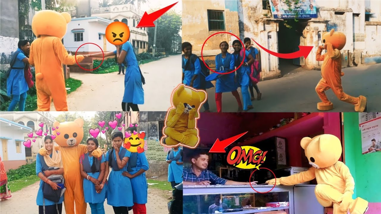 Teddy bear dance with cute girls 😍| Mr. Teddy Teams kandi | Crazy Dance ...