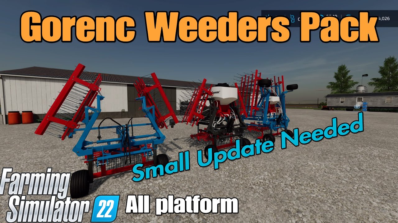 Gorenc Weeders Pack / FS22 mod for all platforms - YouTube