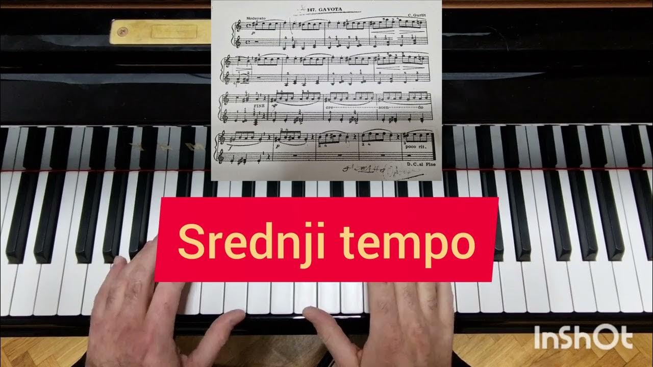 C. GURLITT: GAVOTA (Spori tempo-srednji tempo-brzi tempo) - YouTube