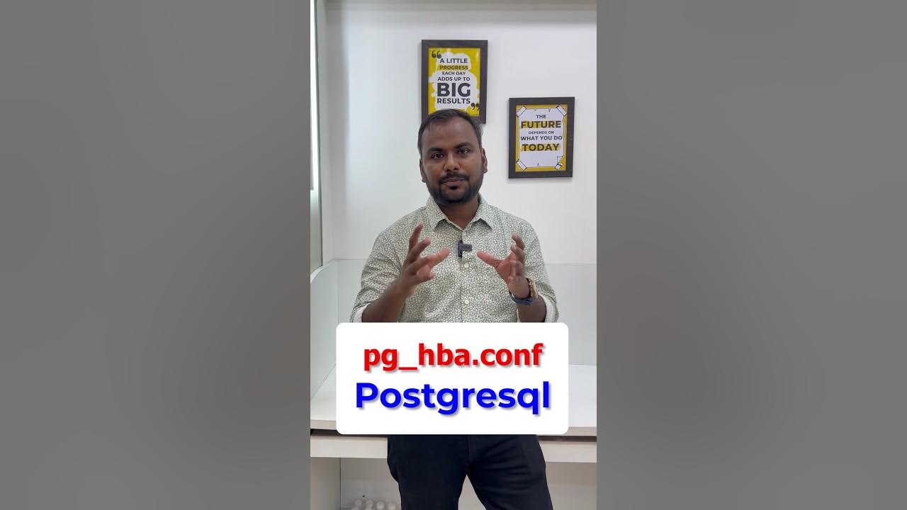 What is pg_hba.conf in PostgreSQL ? | PostgreSQL Question and answer with Ankush sir - YouTube