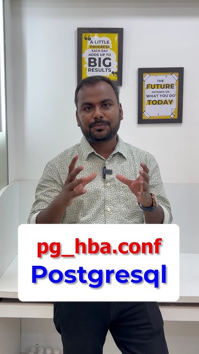 What is pg_hba.conf in PostgreSQL ? | PostgreSQL Question and answer with Ankush sir - YouTube