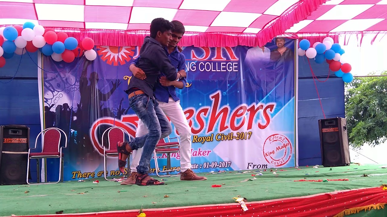 BVSR ENGINEERING COLLEGE Fresher's day performance - YouTube