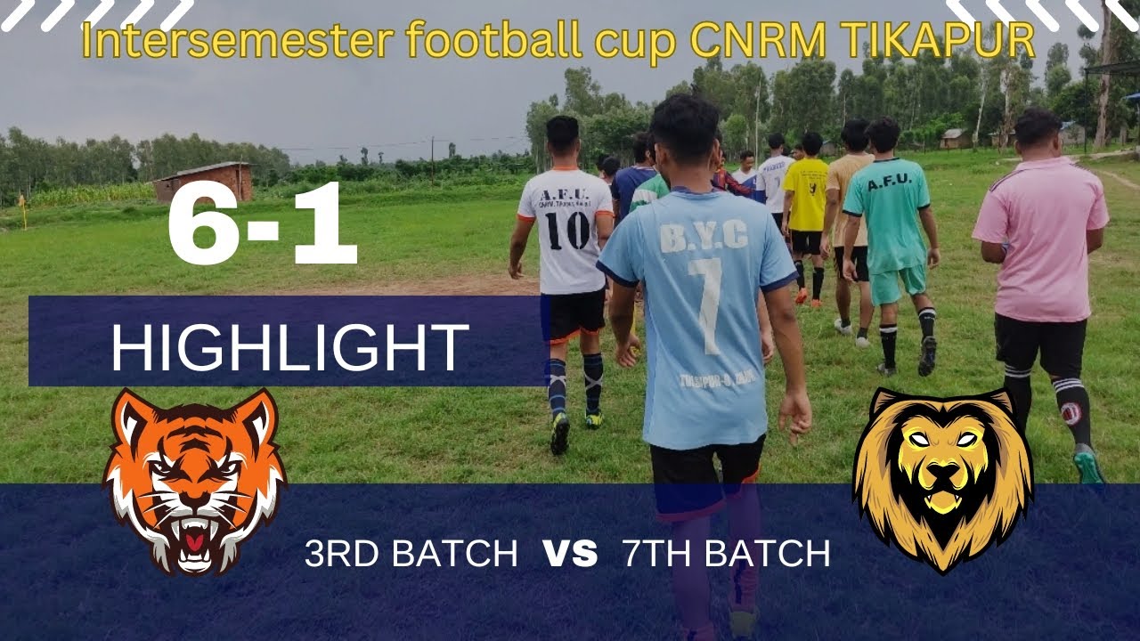 6-1 goal Highlights || 3rd batch vs 7th batch || - YouTube