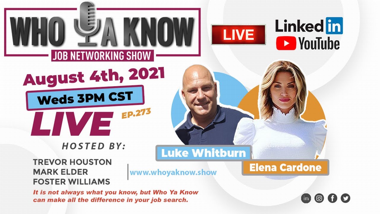 Elena Cardone & Luke Whitburn | #whoyaknow Ep. 273 🍩 - YouTube