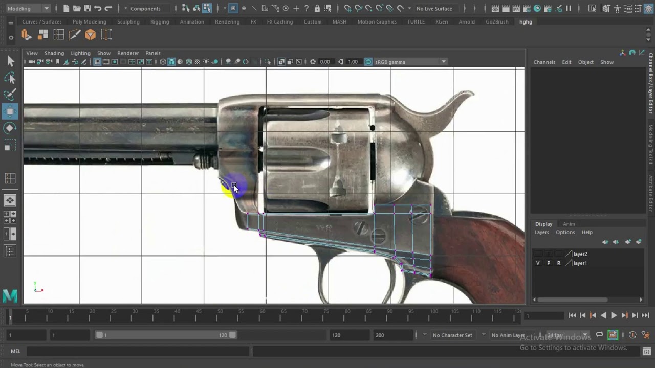 Gun Modeling Part -1 - YouTube