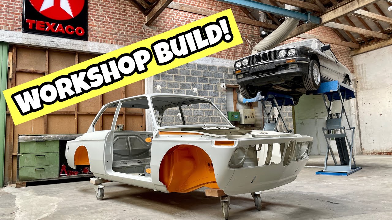 Workshop build , finally some extra space in the garage ! - YouTube