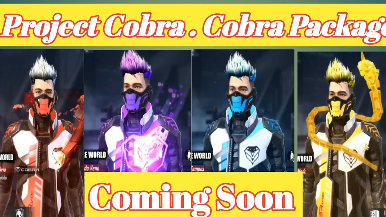 Project Cobra. Cobra Pack. Coming Soon. Garena Free Fire .Emboss Gaming ...