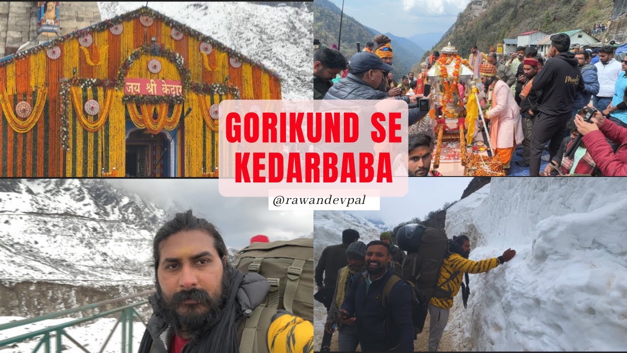 Gorikund se kedar baba /jai shree kedar/baba Kedarnath yatra /new vlogs ...