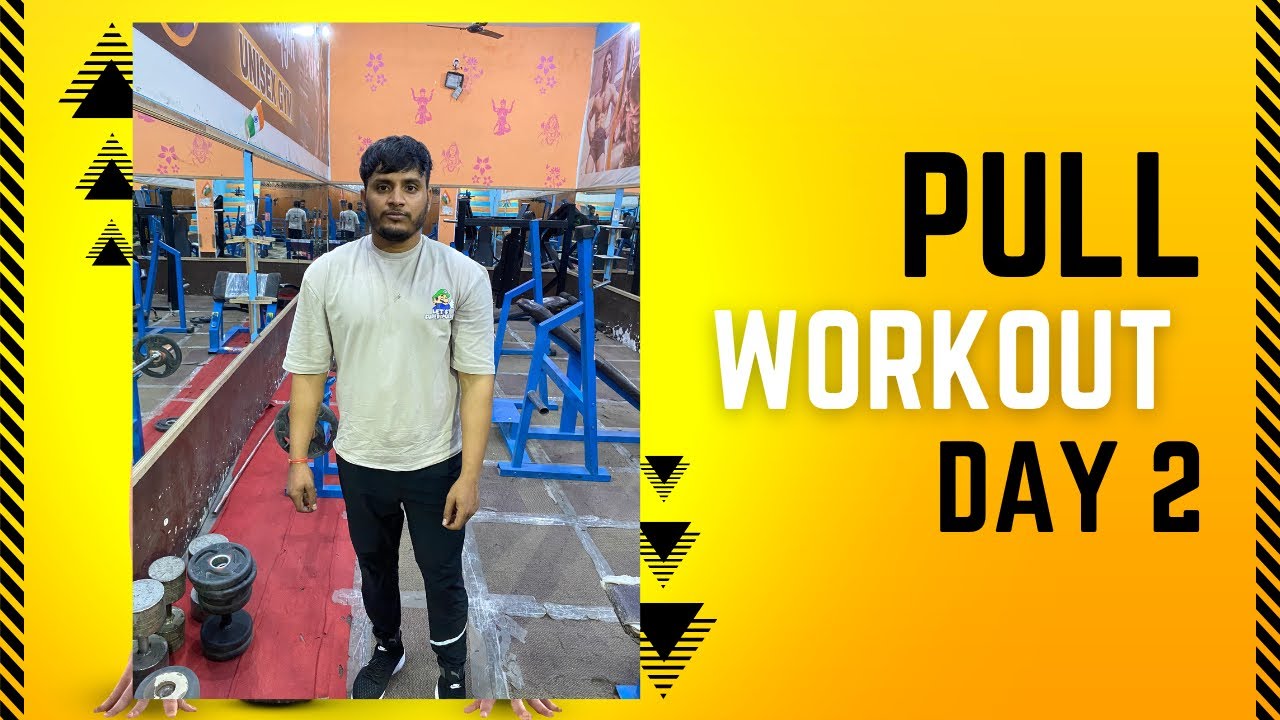 Day 5 || Pull day 2 full workout || upper workout ( back, biceps ...