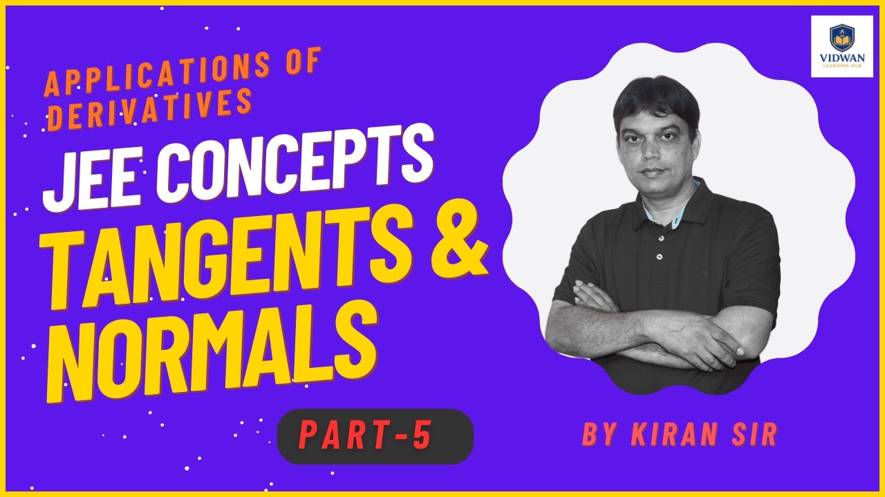 5. Angle of Intersection of two curves | Tangents & Normals ...