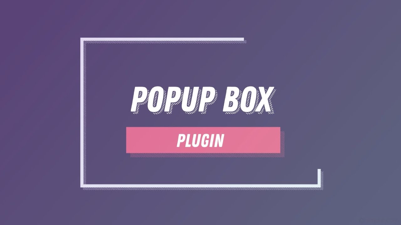 Best WordPress Popup Plugin - Popup Box - YouTube