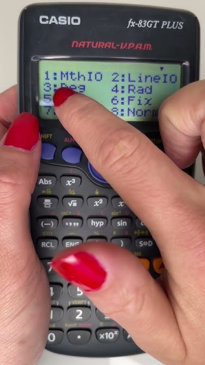 Casio calculator not displaying a fraction - YouTube