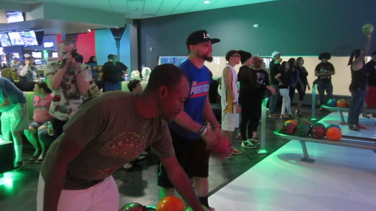 Santana of LAX Serious Bowler at Impact Wrestling VIP Event for Fans in ...