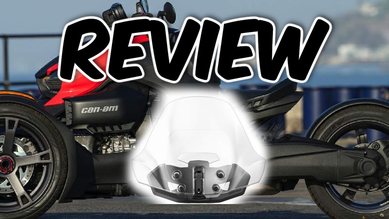 2022 can am ryker windshield - review - YouTube