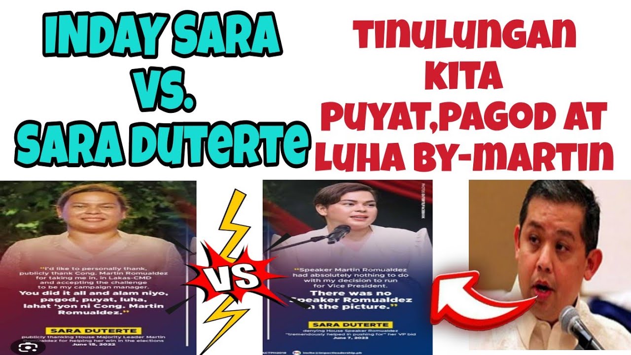 INDAY Sara VS . SARA DUTERTE? Sino nagsasabi Ng totoo Kampo NI Martin ...