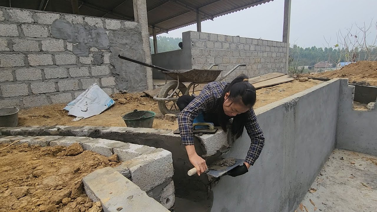 Install a wastewater system for the pig barn - YouTube