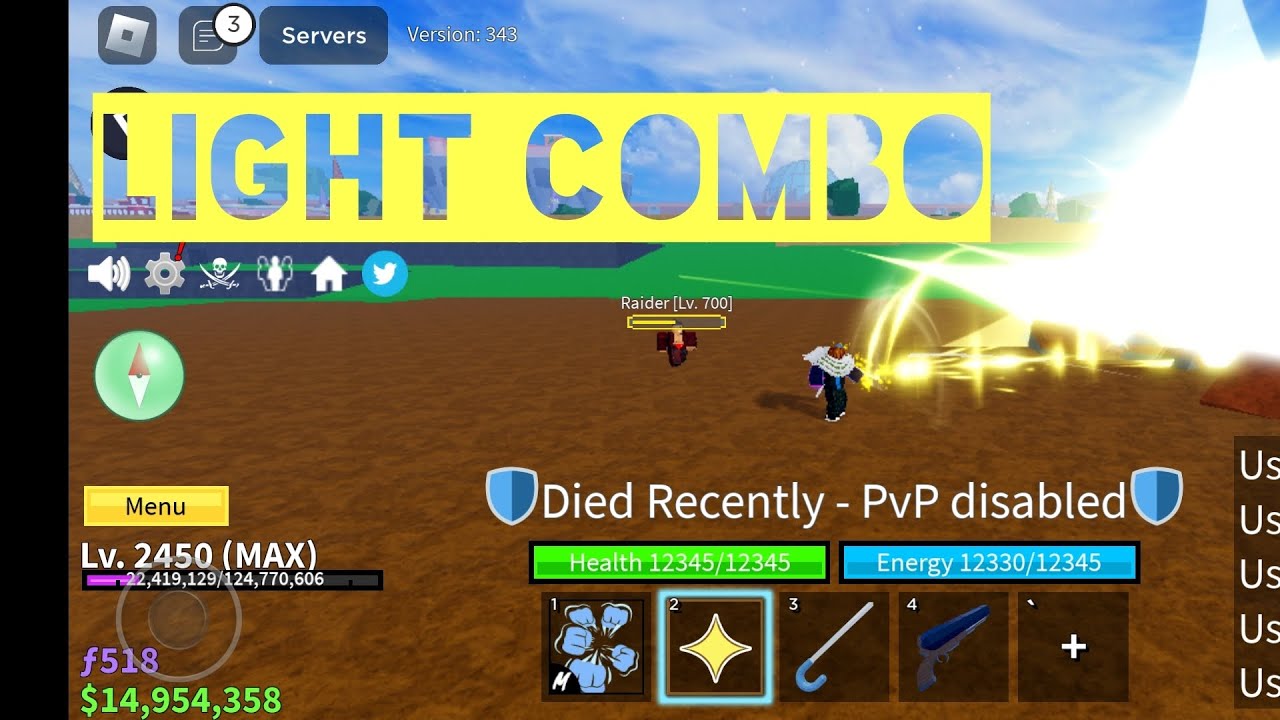 LIGHT ONE SHOT COMBO - YouTube