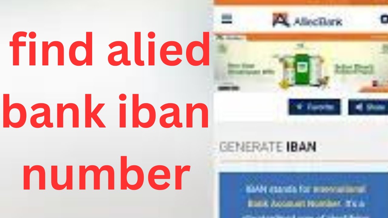how to generate allied bank iban number online 2023 | allied bank iban ...