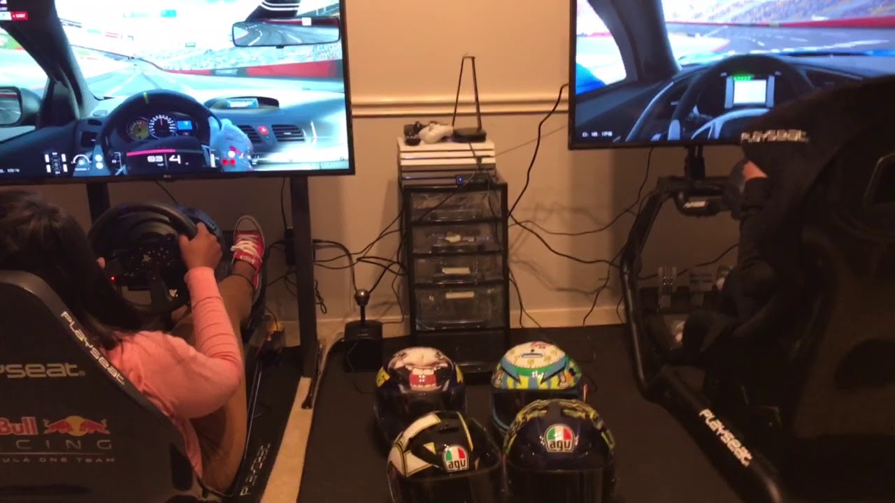 Kratos kids racing against each other -GT Sport - YouTube