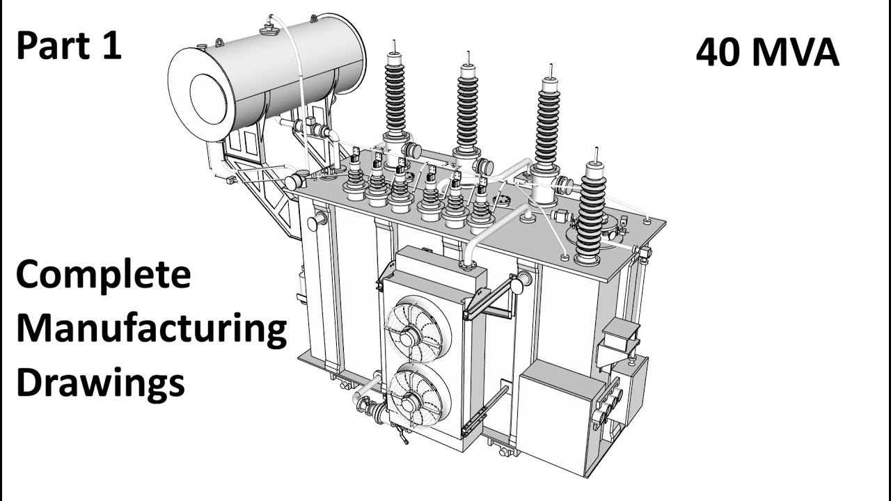 LIVE: Designing 40 MVA Power Transformer Body in SolidWorks | Full ...