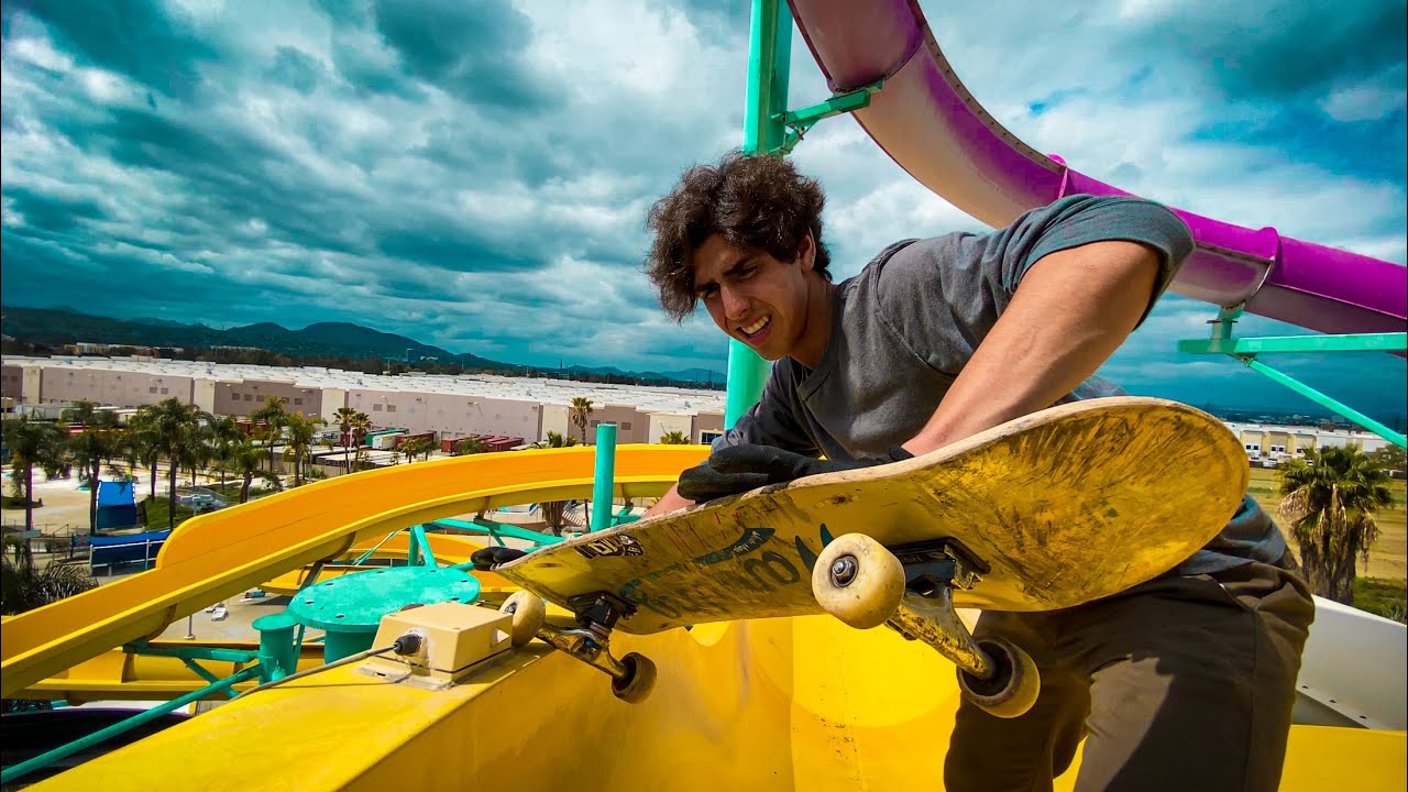 HAND-boarding in an abandoned WATERPARK! - YouTube