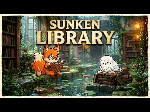 Sunken Library 📚 ☔ Cozy Rainy LoFi Jazz for Reading & Study