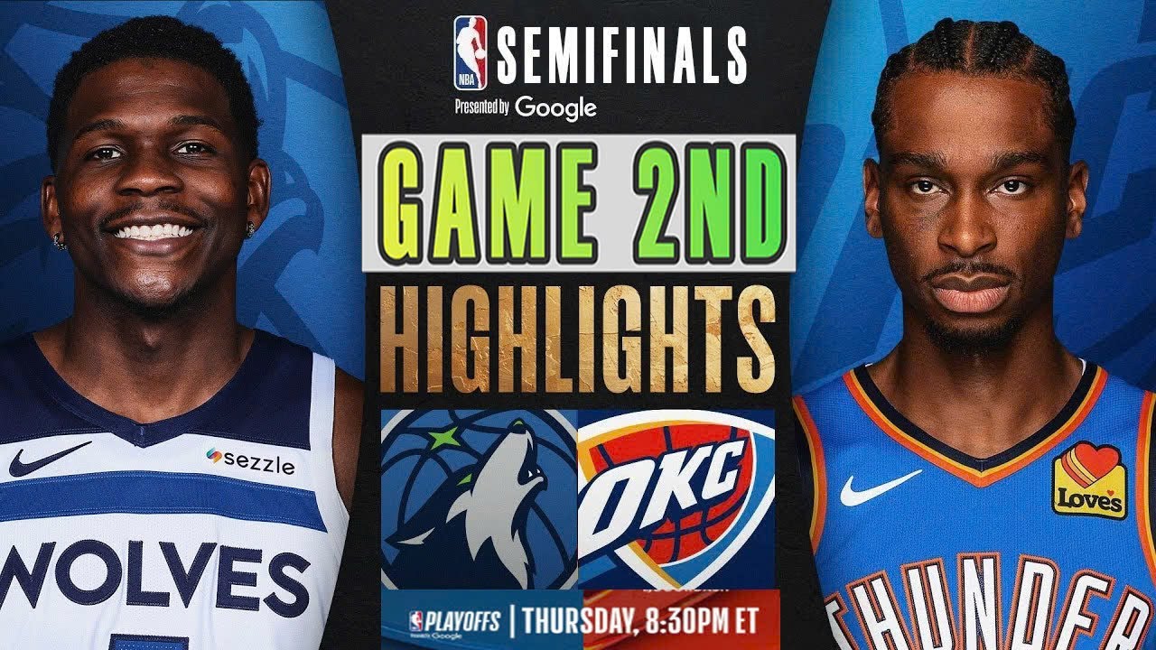 Oklahoma City Thunder Vs Minnesota Timberwolves Game 2nd Highlights May ...
