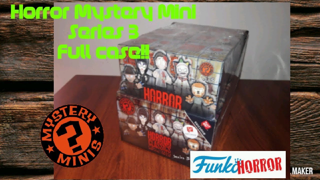 Horror Mystery Minis series 3 unboxing (a full case!) - YouTube