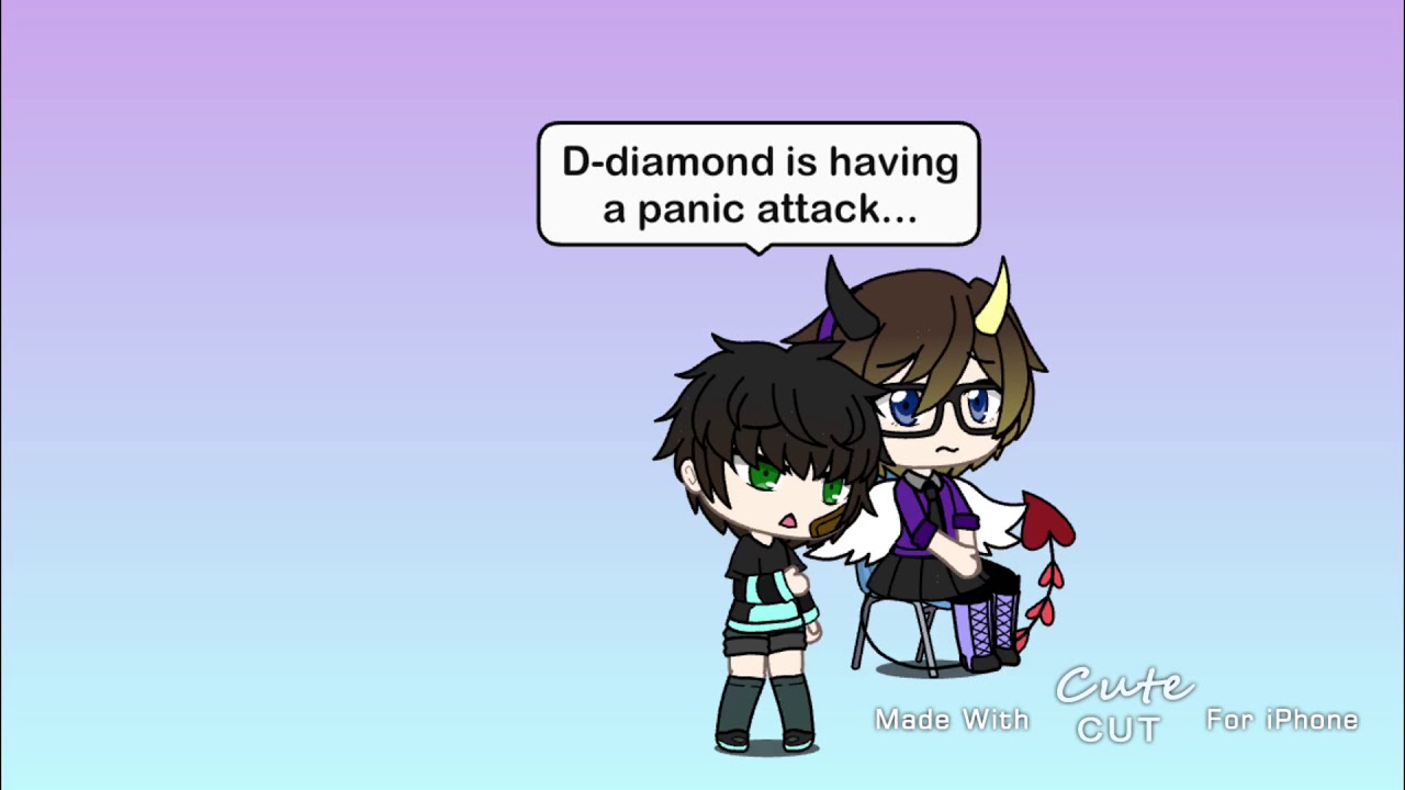 “D-Diamond is having a panic attack!” (Little Gacha Life video) - YouTube