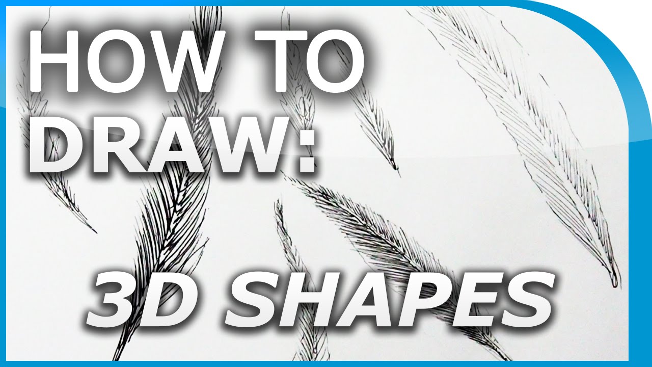 How to Draw: 3D Shapes and Letters - YouTube