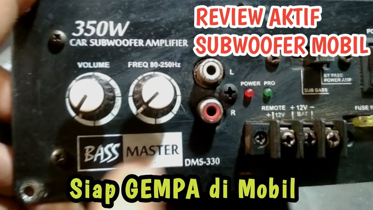 power aktif subwoofer mobil,simple dan horeg - YouTube