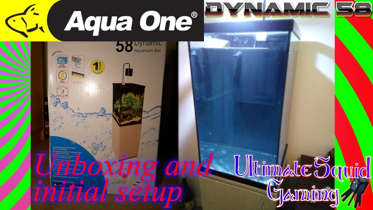 Aqua One Dynamic 58 Aquarium And Cabinet Unboxing And Initial Setup 🐠📦 Youtube