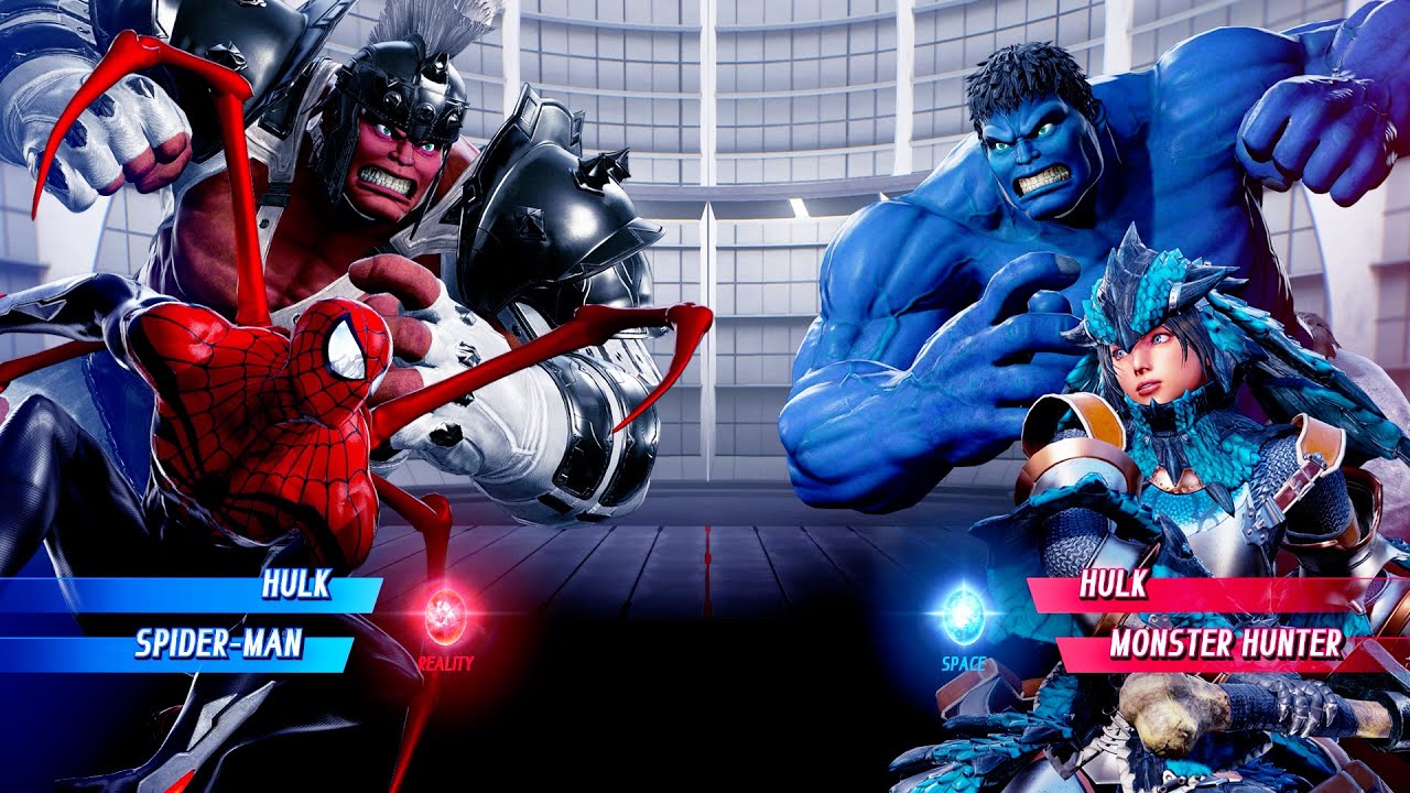 Hulk & Spiderman vs Hulk & Monster Hunter (Very Hard) - Marvel vs ...