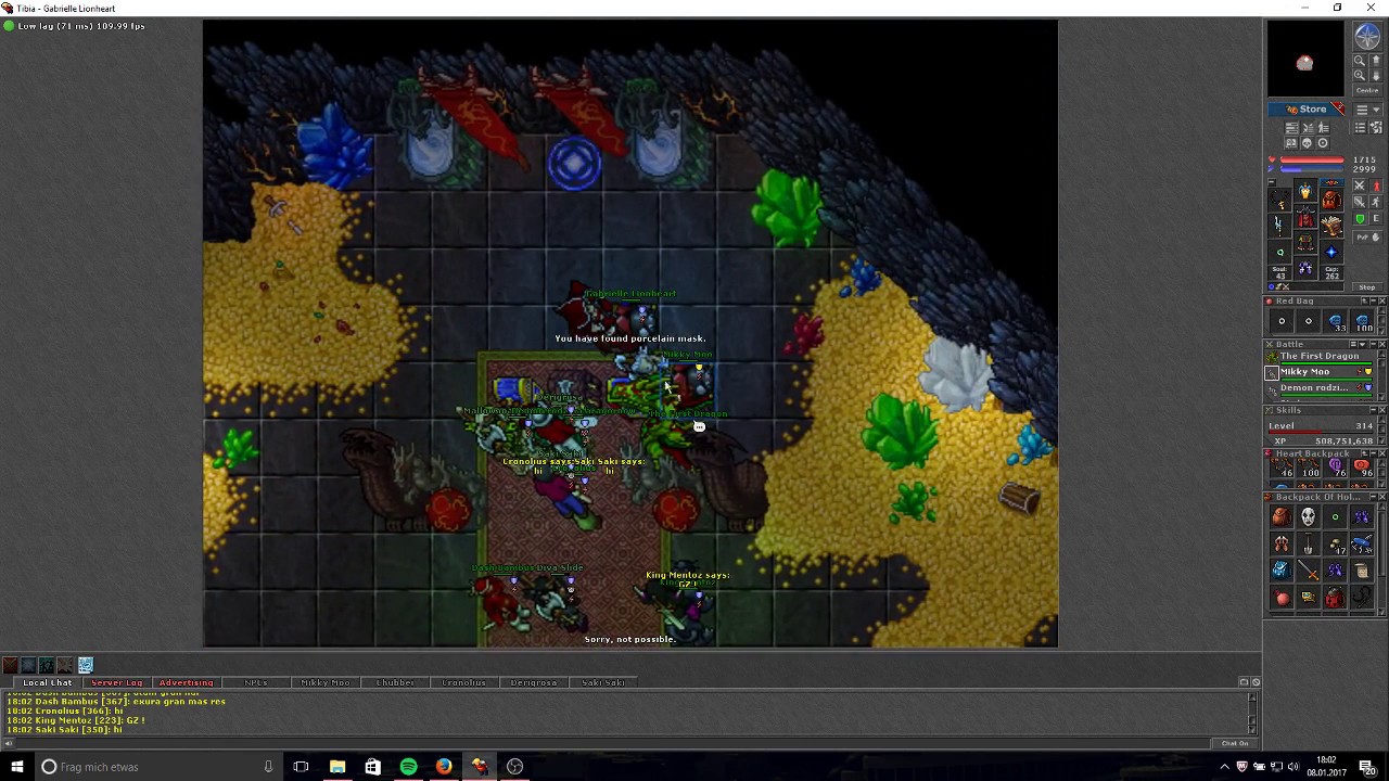 The First Dragon - Tibia 20th Anniversary quest (Final Boss) ED 314 ...