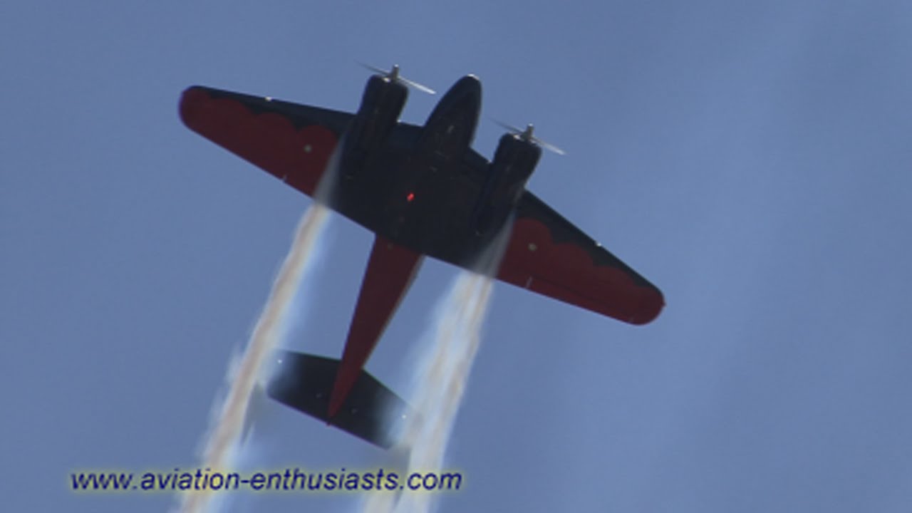 2011 Wings Over Wayne Air Show Matt Younkin Beech 18 performance - YouTube