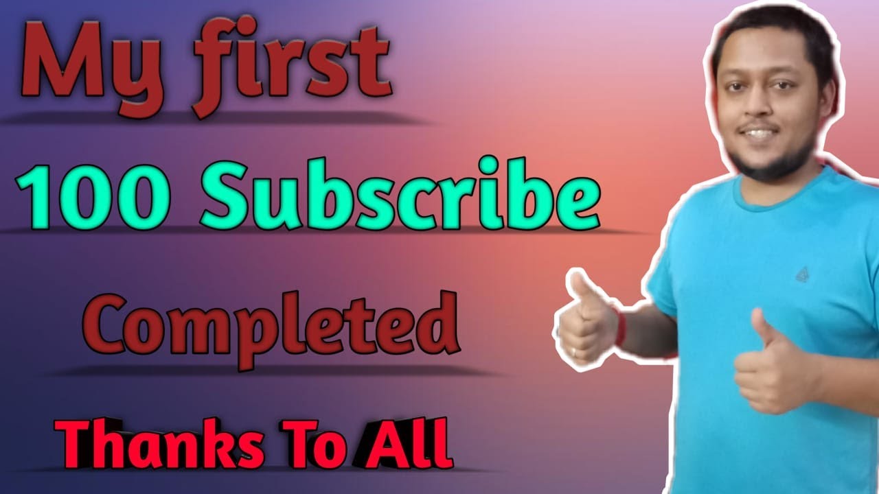 100 subscriber || Thanks for your support || Keep supporting me ...