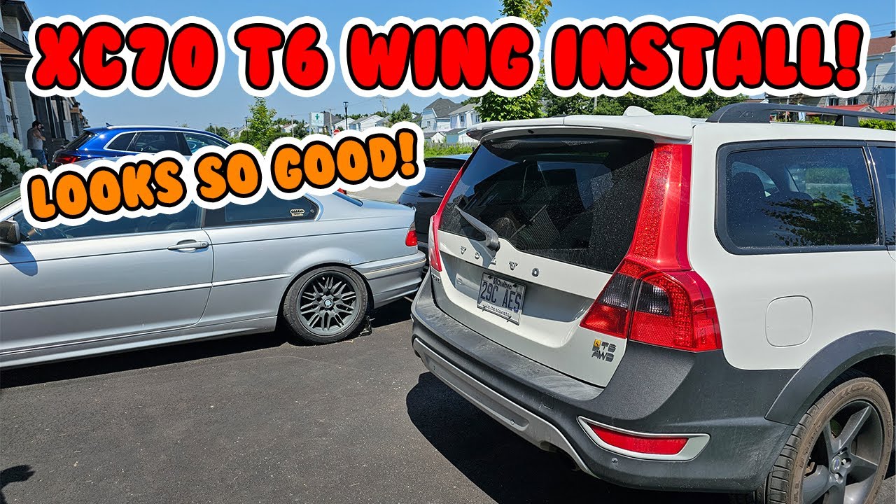 FINALLY INSTALLING THE WING ON MY 2010 VOLVO XC70 T6! It looks ...