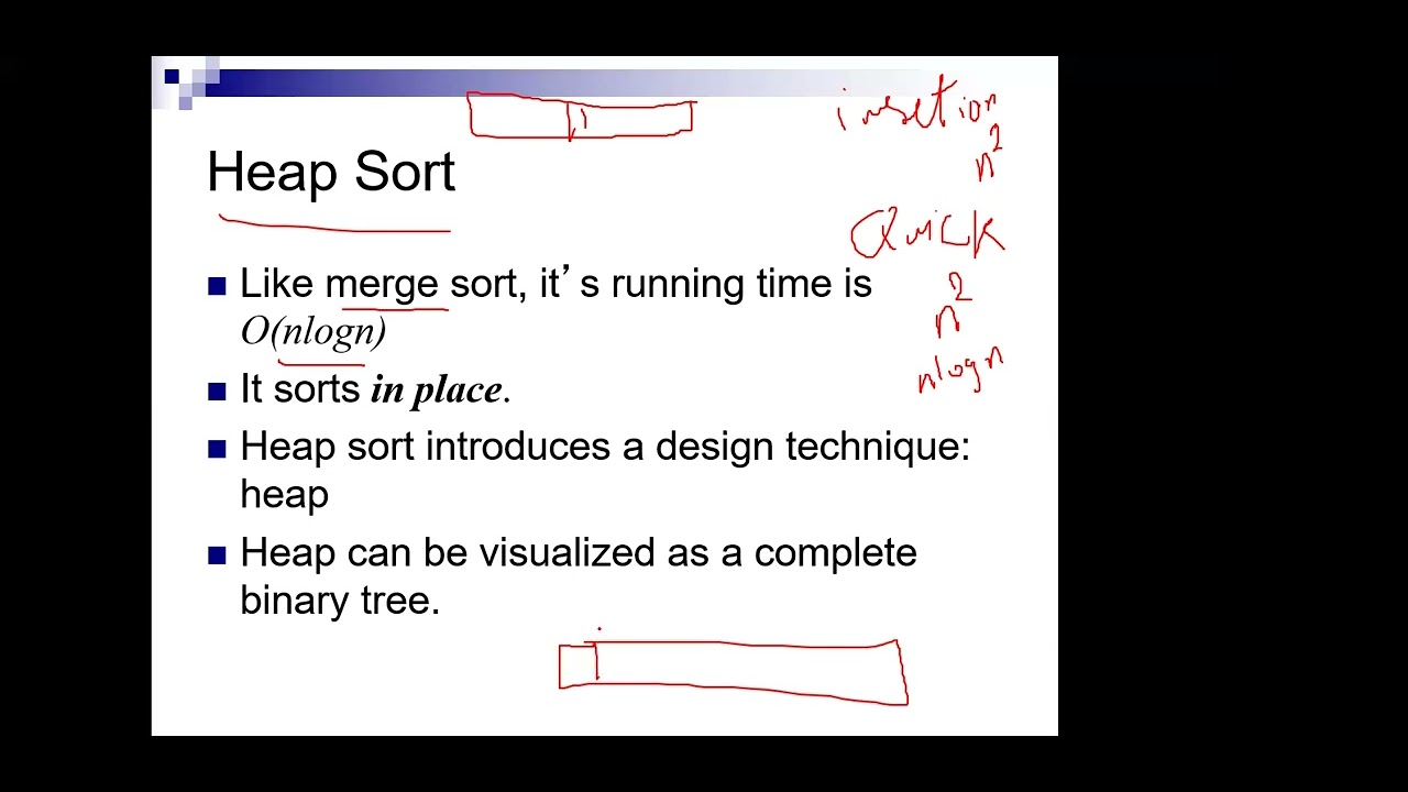 Algorithms - Heap Sort 01 - YouTube