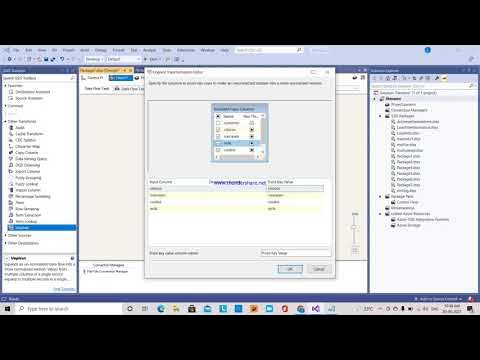18.SSIS TUTORIAL - HOW TO USE A UN PIVOT TRANSFORMTION IN SSIS PACKAGE ...