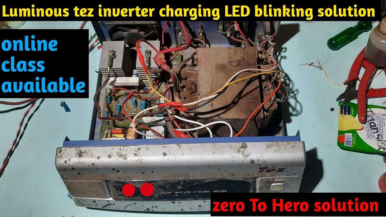 Luminous inverter charging LED blinking solution || Dushyant ...