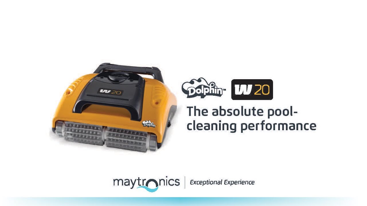 Maytronics W20 robotic pool cleaner top features - YouTube