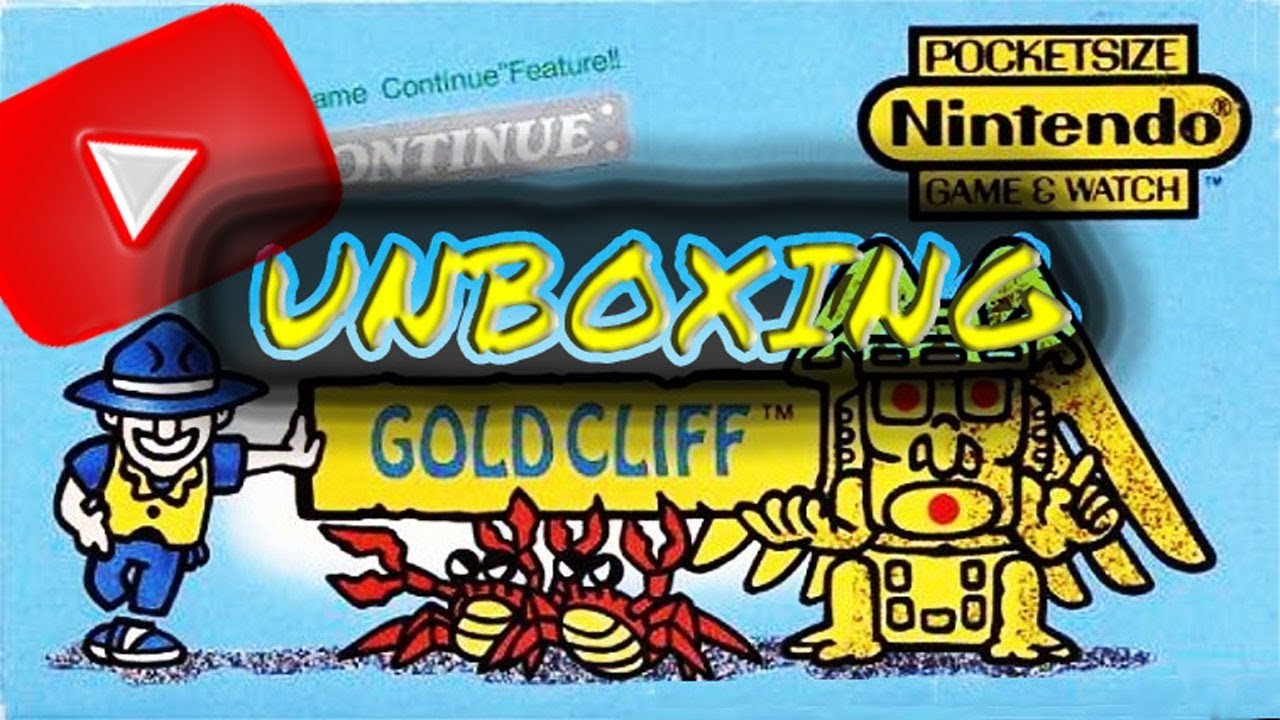 UNBOXING GAME WATCH GOLD CLIFF mv-64 - YouTube