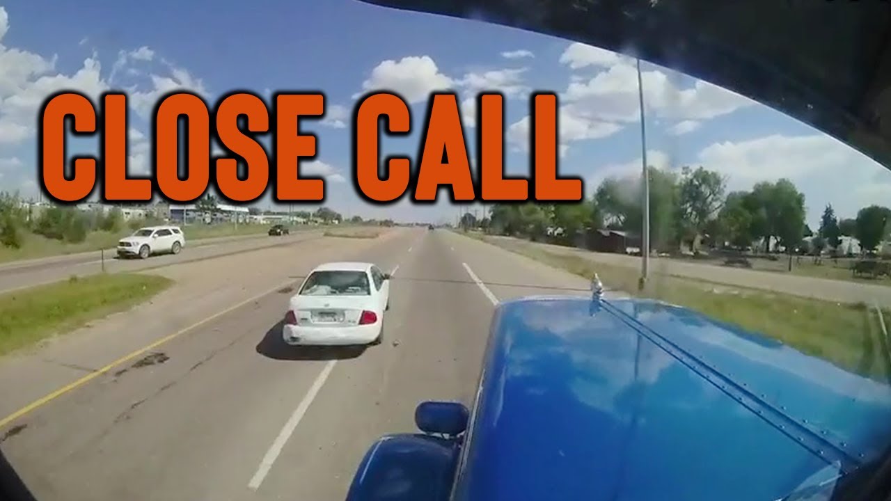 CLOSE CALL - Truck Driver Barely Avoids Fatal Collision with Car ...