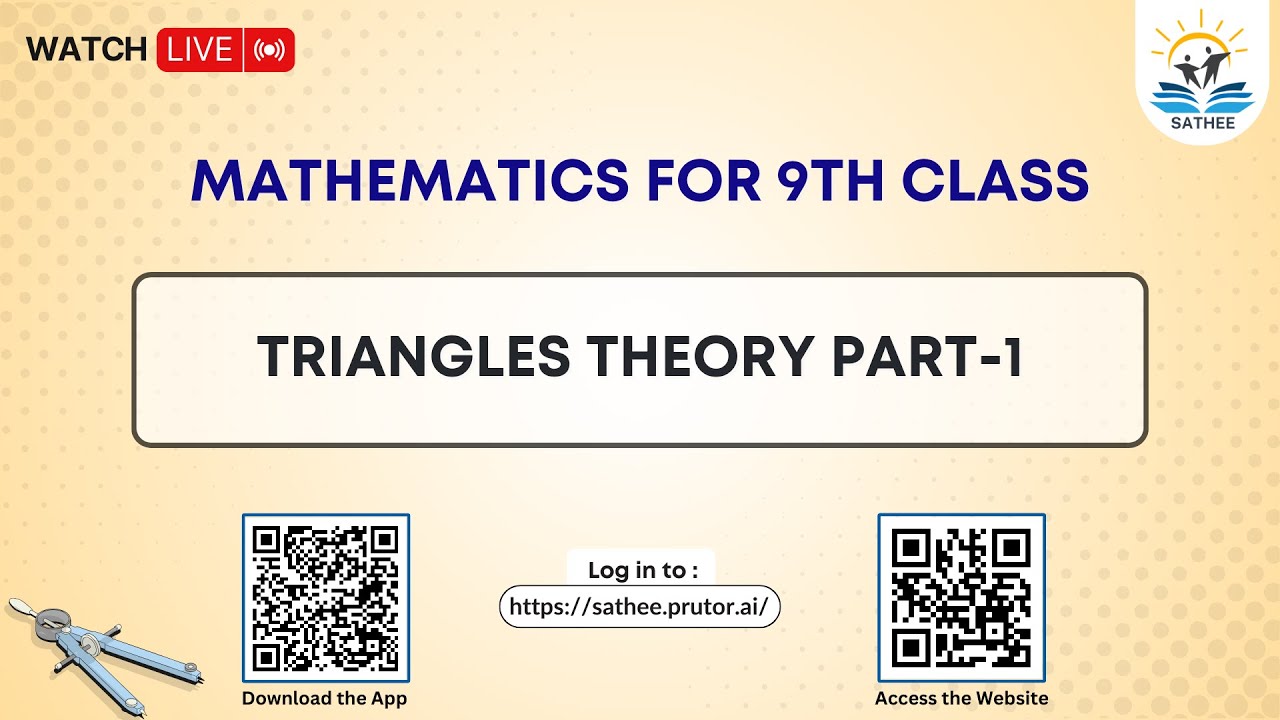 Mathematics Class 9th | Triangles Theory Part 1 - YouTube