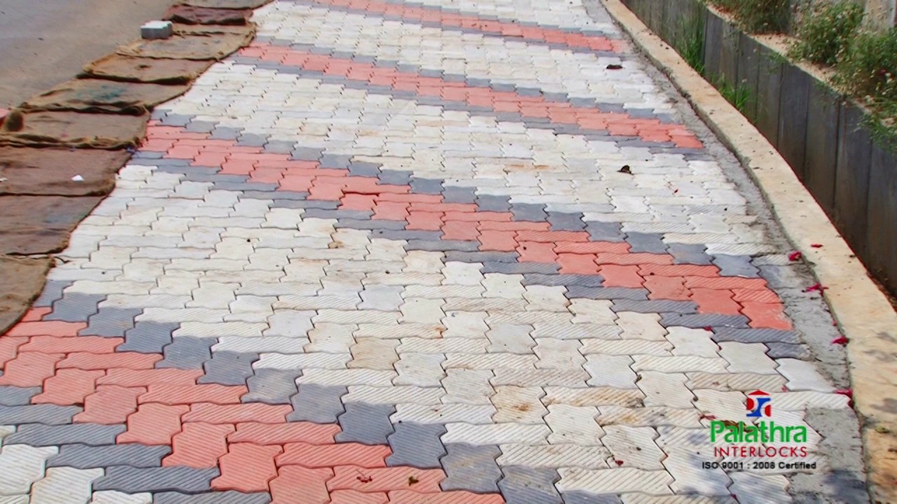 Interlock paving blocks in Kottayam,Kerala-Palathra Interlocks - YouTube