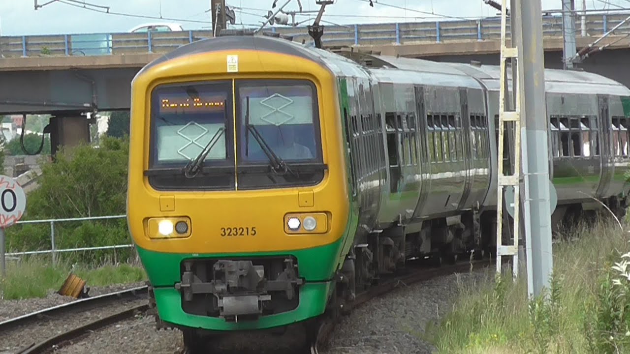 London Midland Class 323 EMUs At Aston Station - YouTube