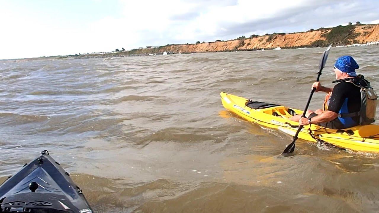 A Fast and Rough Paddle Gorleston to Lowestoft by Kayak - YouTube