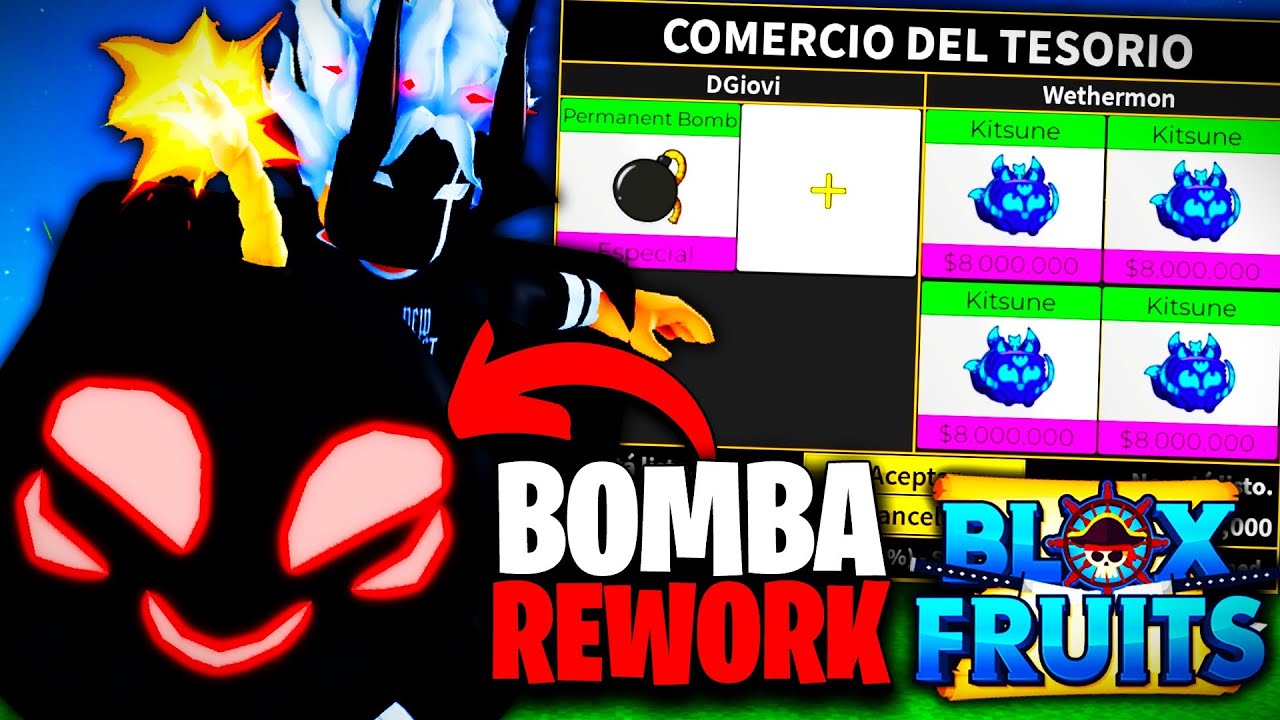 ¿QUE DAN POR FRUTA BOMBA PERMANENTE ANTES del REWORK?💣🤯 BLOX FRUITS ...