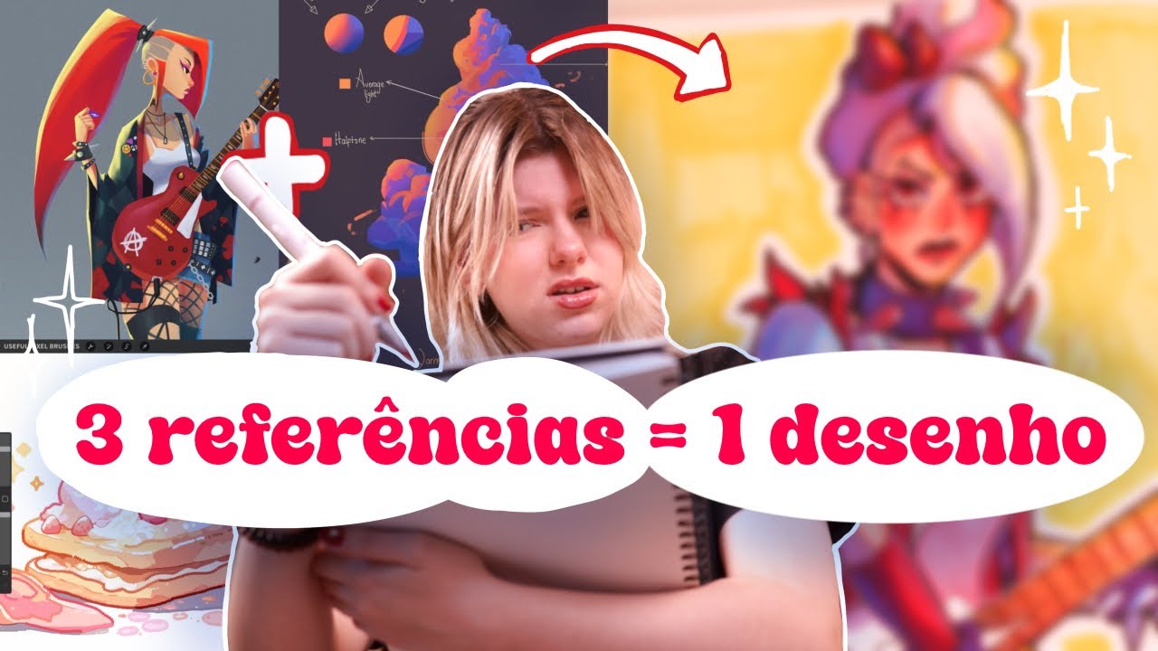DESENHANDO A PARTIR DE 3 IMAGENS ALEATÓRIAS | Vick Arts - YouTube